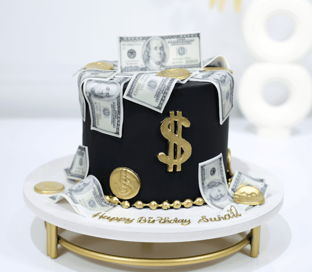 DOLLAR BILL CAKE - Pink Cakes Dubai